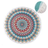 China Sand-Free Travel Gear for Pool Surfing Camping Round Microfiber Beach Towel for sale