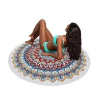 China Sand-Free Travel Gear for Pool Surfing Camping Round Microfiber Beach Towel for sale