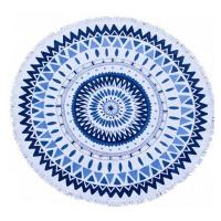 China High Quality Custom Round Towel with Tropical Style Microfiber Beach Towel for sale