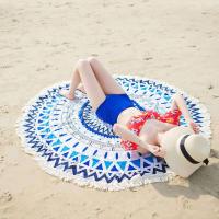 China High Quality Custom Round Towel with Tropical Style Microfiber Beach Towel for sale