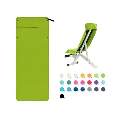 China Quick-Dry Polyester Fitness Towel Custom Logo Solid Color Microfiber Gym Towel for sale