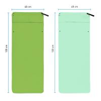 China Eco Friendly Custom Print Towel With Zipper Pocket Bag Microfiber Gym Towel for sale