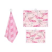 China Printed  Accessories hook Golf Towel Custom Logo Microfiber Golf Towel for sale