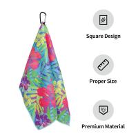 China Premium Multiple Sizes OEM & ODM Golf Club Use Waffle Golf Towel for sale