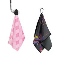 China High Quality Custom Easy Clean with Carabiner Waffle Golf Towel for sale