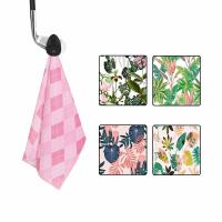 China Embroidered Design and Magnet for Clubs and Balls Waffle Golf Towel for sale