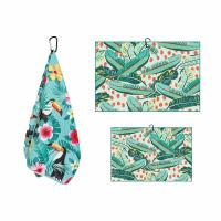 China Rectangle Personalized Printing with Customized Logo Waffle Golf Towel for sale