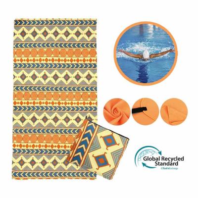 China Custom Beach Towel With Logo Custom Print Microfiber Beach Towel for sale