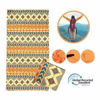 China 2-in-1 Bag Custom Lightweight Super Absorbent Large Microfiber Beach Towel for sale