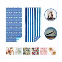China Custom Oversized Large Personalized Double Sided Microfiber Beach Towel for sale