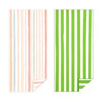 China Custom Stripe Printed Sublimation Quick Dry Large Printed Beach Towel for sale