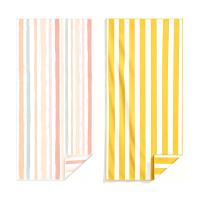China Custom Stripe Printed Sublimation Quick Dry Large Printed Beach Towel for sale