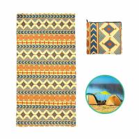 China 350gsm-390gsm Custom Private Label Sublimated Printed Beach Towel for sale