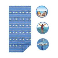 China GRS Certified Recycled Personalized Soft Absorbent Printed Beach Towel for sale