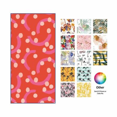 China Customization Recycled Summer Pattern Eco Friendly Custom Beach Towel for sale