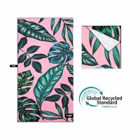 China Sand-free OEM Logo Printed Highly Absorbent Custom Beach Towel for sale
