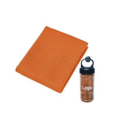 China Sports Towel Reactive Printed Instant Cold Microfiber Cooling Towel for sale