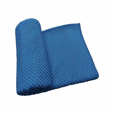 China High-quality Solid Eco-Friendly Anti-slip Microfiber Yoga Towel for sale