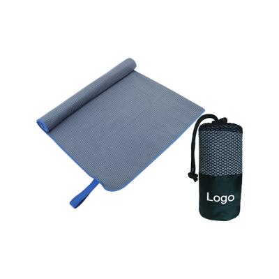 China Lightweight Quick-Dry Fitness Ribbed Texture Microfiber Sports Towel for sale