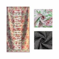 China Sublimated Large Polyester Charcoal Gray On Back Custom Beach Towel for sale