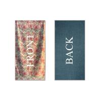 China Charcoal Gray On Back Personalized Sublimated Custom Beach Towel for sale