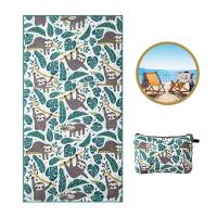 China Personalized Design Absorbent Quick Drying Printed Beach Towel for sale