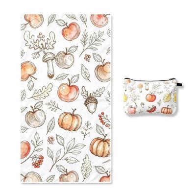 China Custom Design Digital Print Soft Dry Body Bath Printed Beach Towel for sale