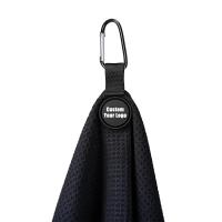 China OEM Design Magnetic Golf Towel Custom Logo Microfiber Golf Towel for sale