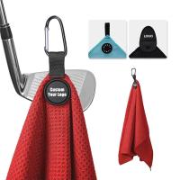 China Magnetic 40x40cm Strong Cleaning Club Customized Waffle Golf Towel for sale