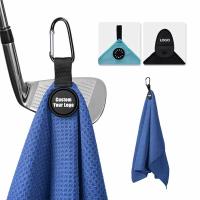 China Magnetic 40x40cm Strong Cleaning Club Customized Waffle Golf Towel for sale
