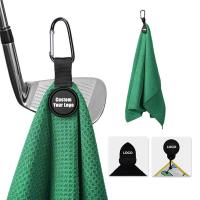 China 40x40cm with Hook Clip Absorbent Magnet Golf Club Waffle Golf Towel for sale