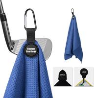 China 40x40cm with Hook Clip Absorbent Magnet Golf Club Waffle Golf Towel for sale