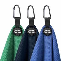 China Magnetic Waffle Plain Golf Towels 40x40cm Gifts Waffle Golf Towel for sale