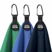 China Magnetic Waffle Plain Golf Towels 40x40cm Gifts Waffle Golf Towel for sale
