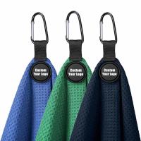China Magnetic Waffle Plain Golf Towels 40x40cm Gifts Waffle Golf Towel for sale