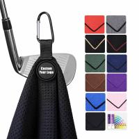 China Custom Design Sublimation Woven Technics Durable Waffle Golf Towel for sale