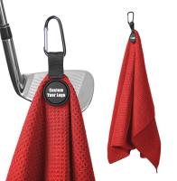China Personalized Embroidery Logo Towels for Clubs Use Waffle Golf Towel for sale