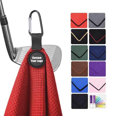 China Personalized Embroidery Logo Towels for Clubs Use Waffle Golf Towel for sale