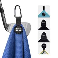 China Thick Waffle Weave Sublimation Sports With Magnet Waffle Golf Towel for sale