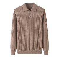 China 100% Pure Cashmere Polo Neck Business Sweater for sale