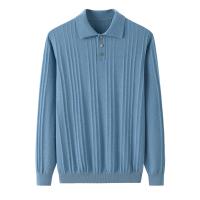 China 100% Pure Cashmere Polo Neck Business Sweater for sale