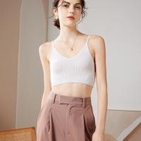 China 100% Pure Cashmere Women’s V-Neck Strip Knitted Top for sale
