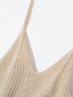 China 100% Pure Cashmere Women’s V-Neck Strip Knitted Top for sale