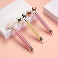 China 6-in-1 Electric Rose Quartz Face Roller for sale