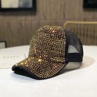 China Adjustable Rhinestone Sequins Baseball Cap for sale
