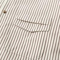 China American Retro Men’s Striped Shirt Vertical Striped Cotton Loose Casual Long Sleeved Knitted Flannel Spring GZHK-2631 for sale