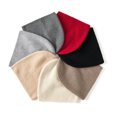China Casual 100% pure cashmere knitted woolen hat for sale