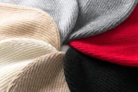 China Casual 100% pure cashmere knitted woolen hat for sale