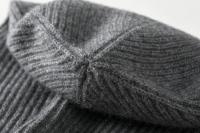 China Casual 100% pure cashmere knitted woolen hat for sale