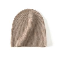 China Casual 100% pure cashmere knitted woolen hat for sale